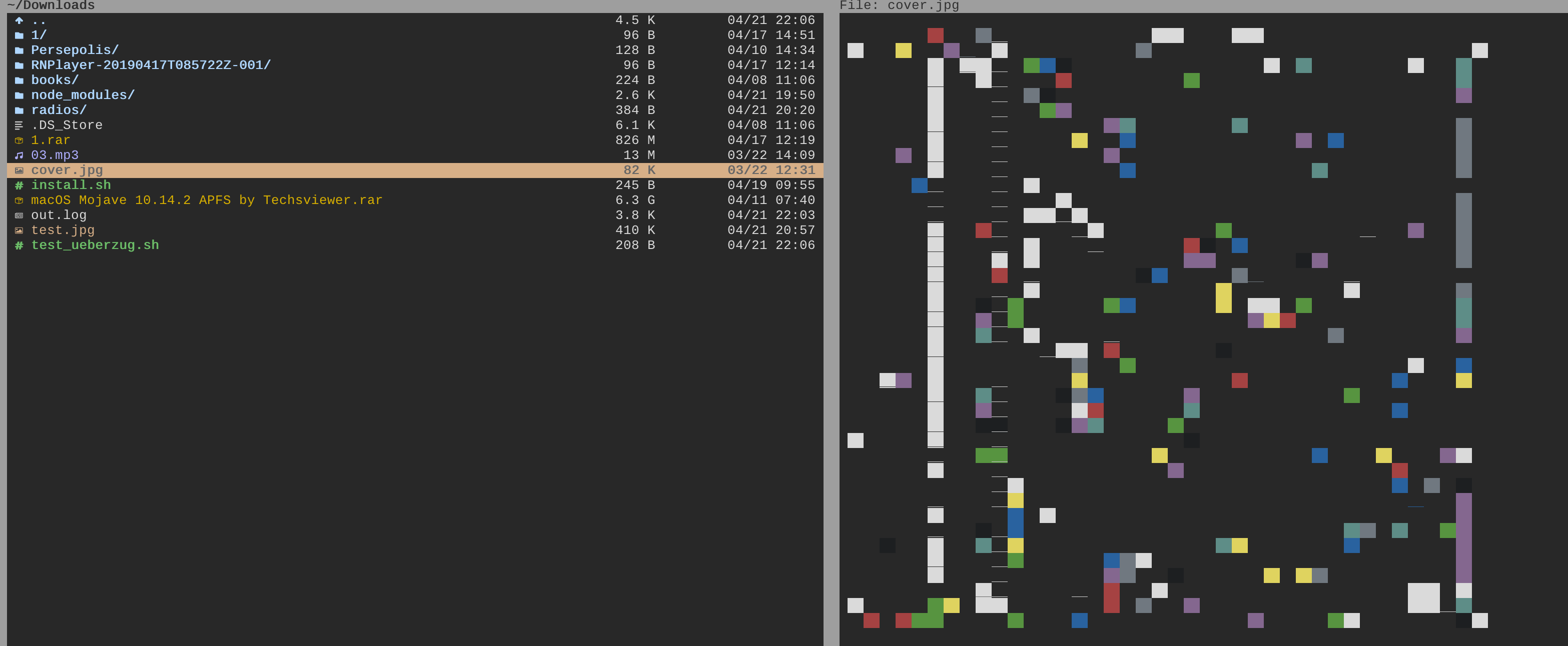Image preview in terminal (catimg or pixterm) · Issue #428 · vifm/vifm ...