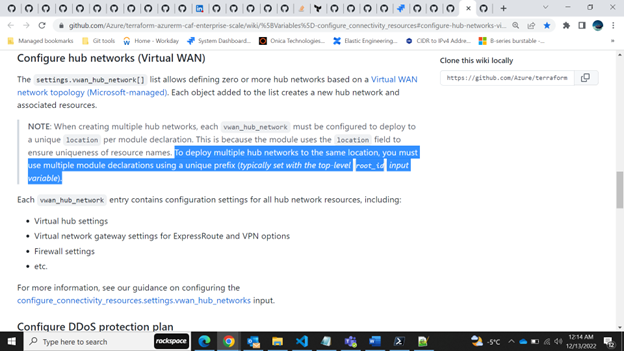 Feature Request: Multiple Hub scenario, 2 VWANS are getting deployed ...