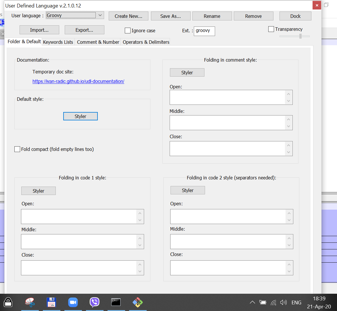 User Defined Language can't be saved after import · Issue #8152 · notepad-plus-plus/notepad-plus ...