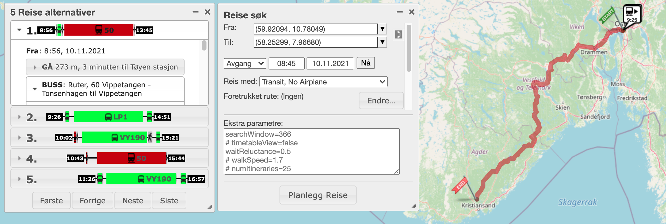Walking access dominates short transit legs · Issue #3739 ...