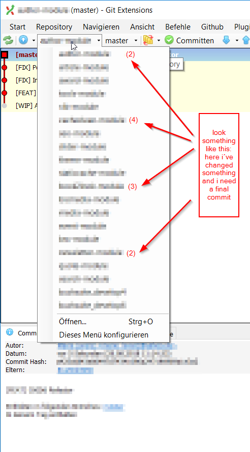 Feature-Request: show in repositories-lists is something to commit · Issue #5333 · gitextensions ...
