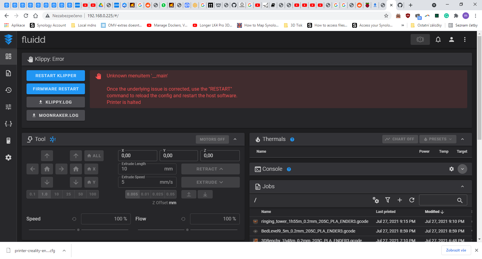 Error after update · Issue #4547 · Klipper3d/klipper · GitHub