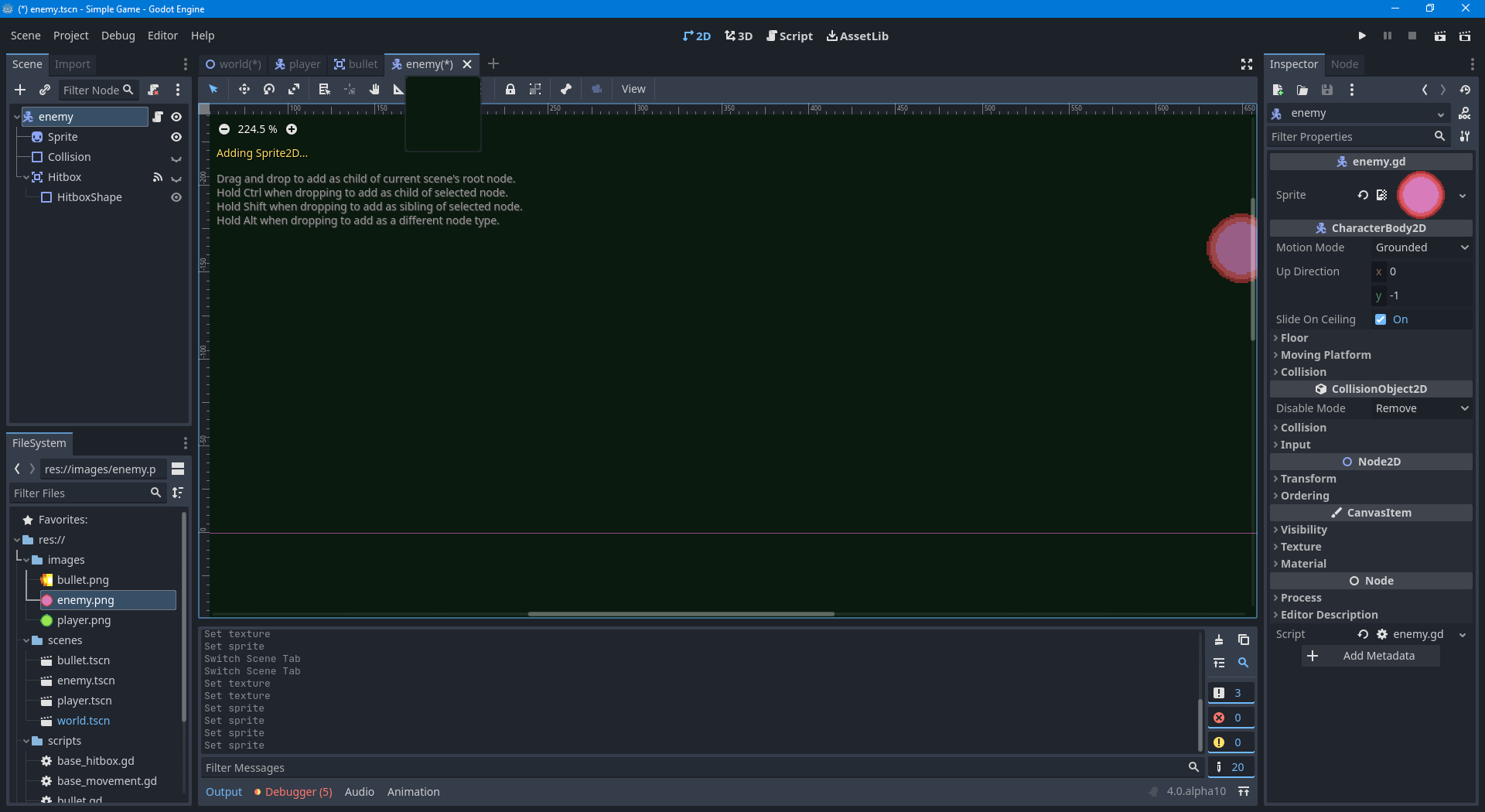 Adding Sprite2D Tooltip Stuck On Screen · Issue #62121 · godotengine/godot · GitHub