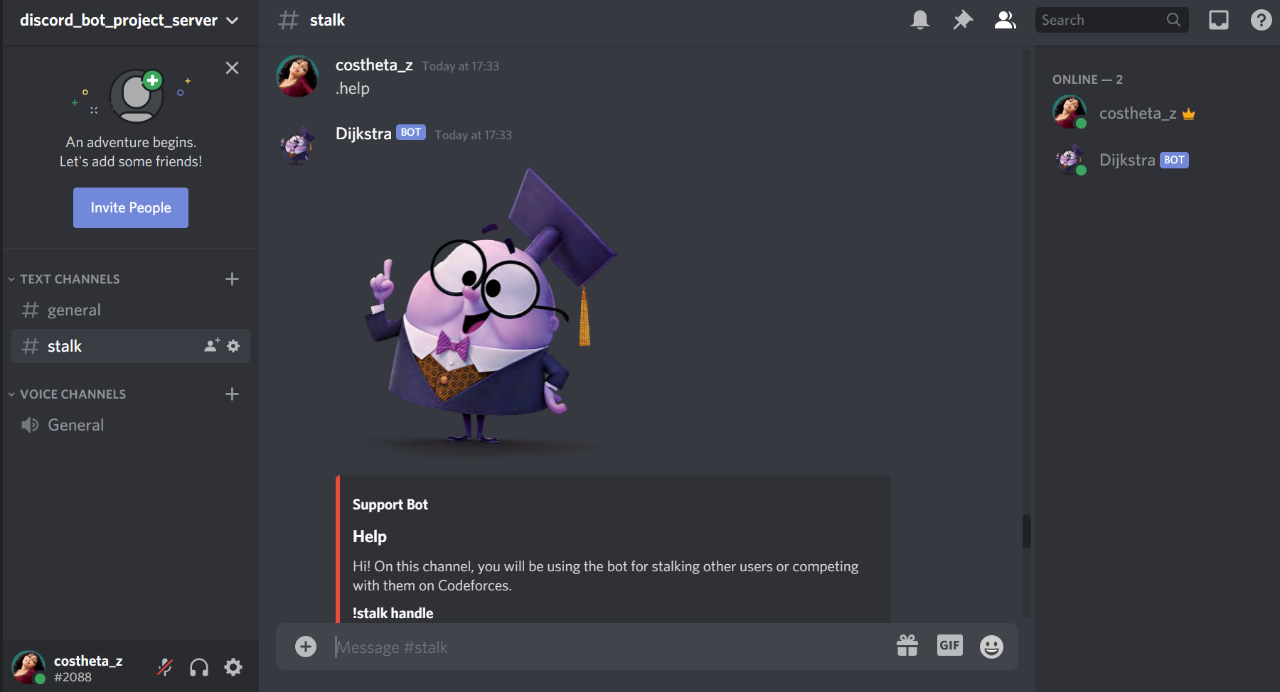 GitHub - costheta-z/DiscordCfBot: Minimal disocord bot to enable users to compete and fetch user ...