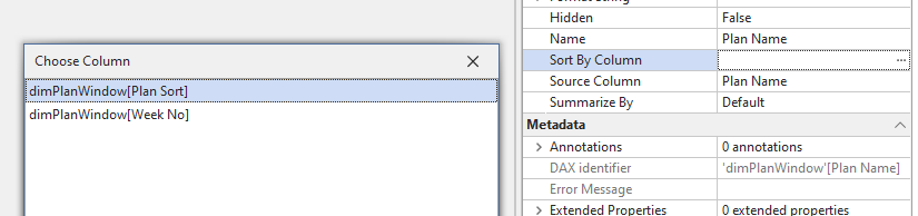 Trouble changing the Sort By Column in the GUI · Issue #693 · TabularEditor/TabularEditor3 · GitHub