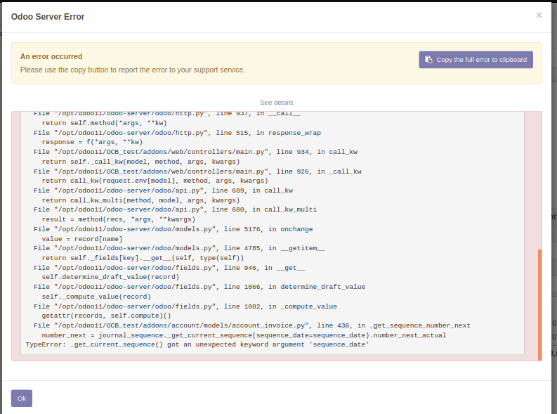Error on Creating Invoice · Issue #45890 · odoo/odoo · GitHub