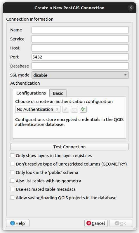 allow omitting the "SSL mode" when configuring a PostGis connection. · Issue #50842 · qgis/QGIS ...