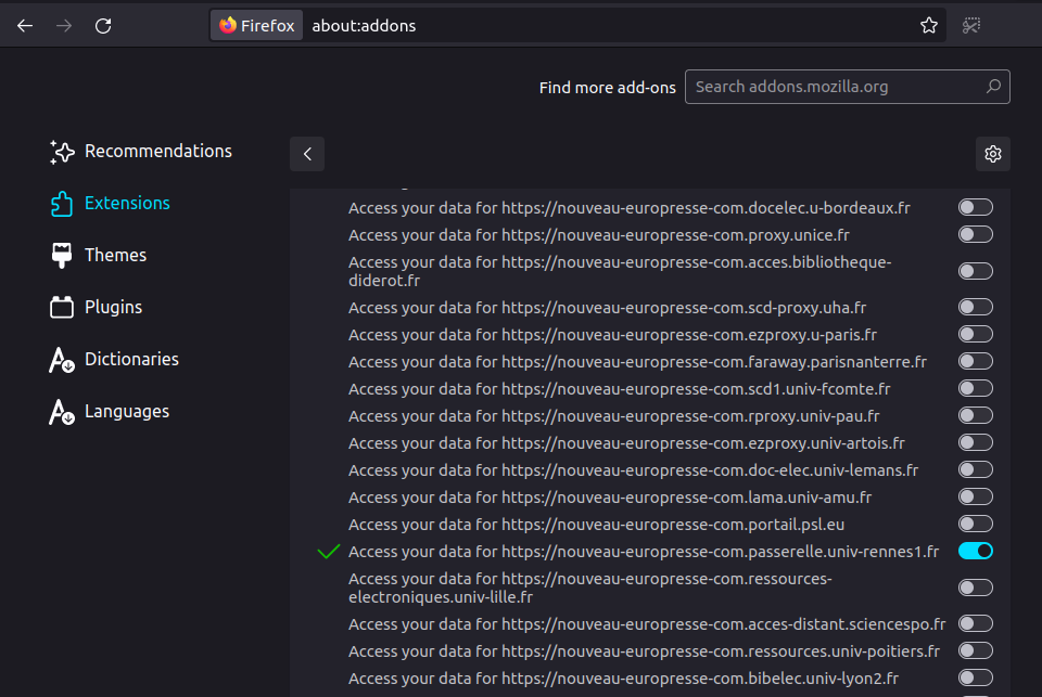 requête non enregistrée dans le passage à Europresse · Issue #103 · lovasoa/ophirofox · GitHub