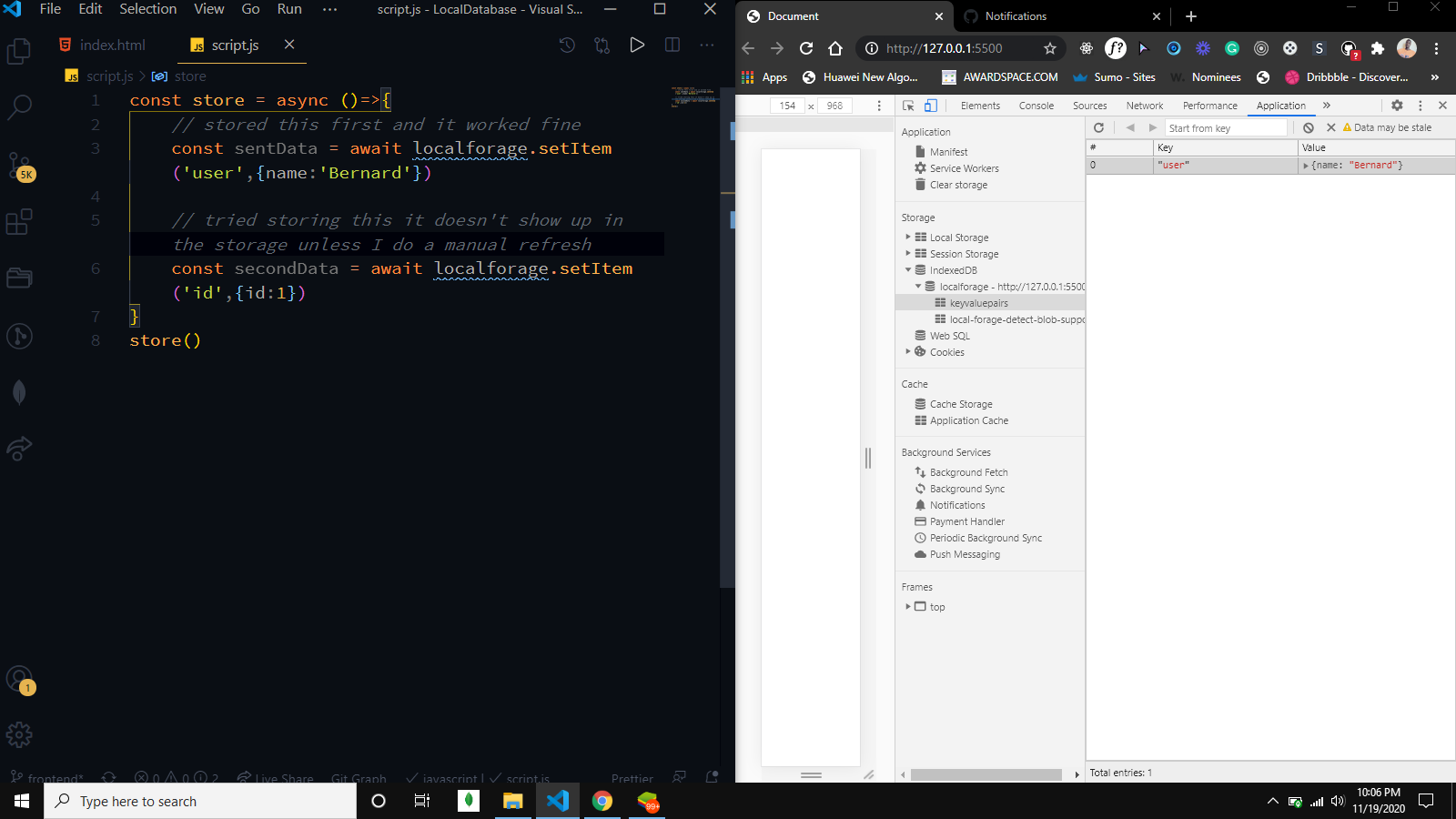 localForge not always resolving calls until page refresh · Issue #1004 ...