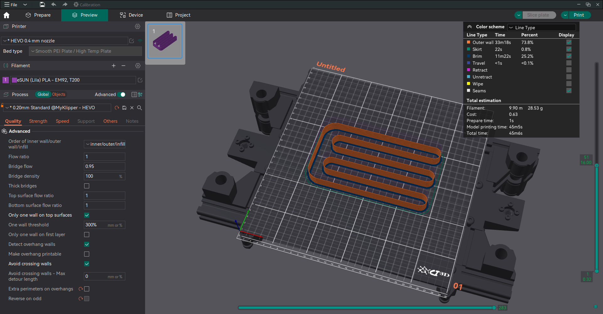 Superfluous overhang walls in max. flow rate calibration with "extra ...