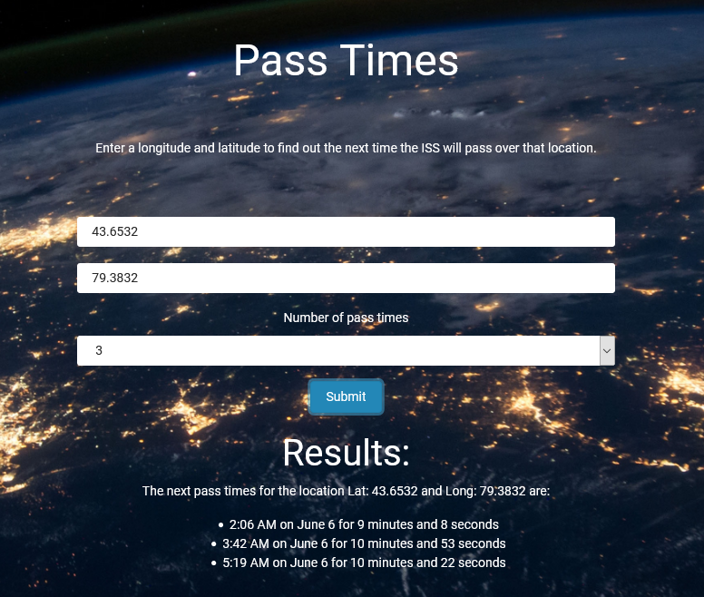 GitHub - MichaelPavlovic/API-Project: Simple ISS tracker