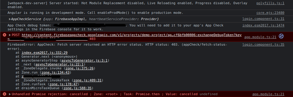 Proper Firebase App Check Setup For Angular · Issue 3379 · Angular Angularfire · Github