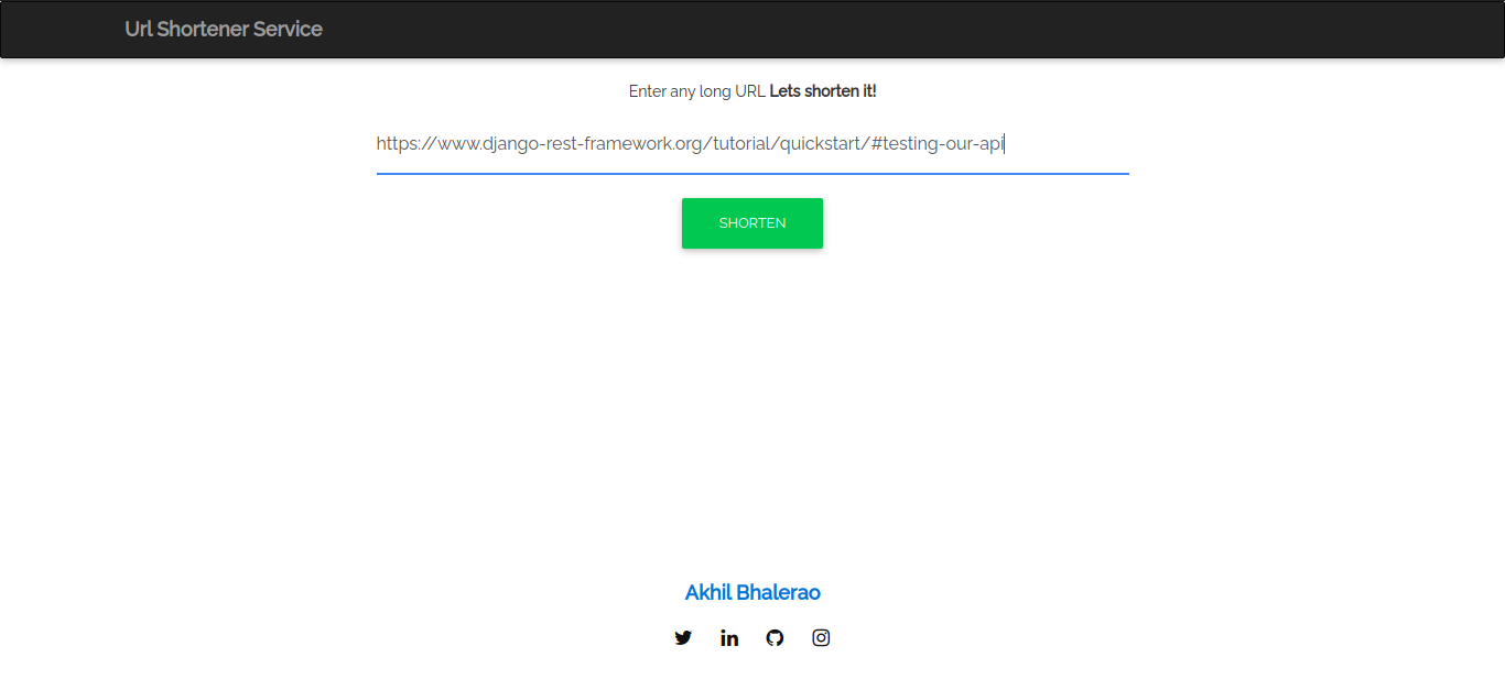 GitHub - iamakkkhil/Url-Shortener: This a URL Shortener Django project, which converts a entered ...