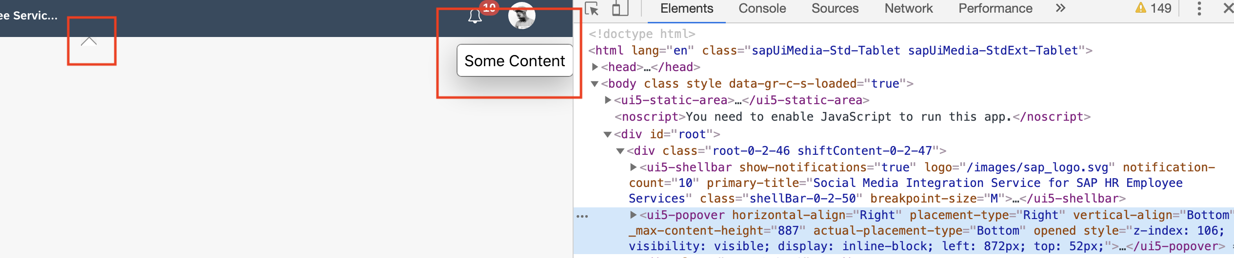 Popover: Arrow for popover doesn't appear in the correct place · Issue #1803 · SAP/ui5 ...
