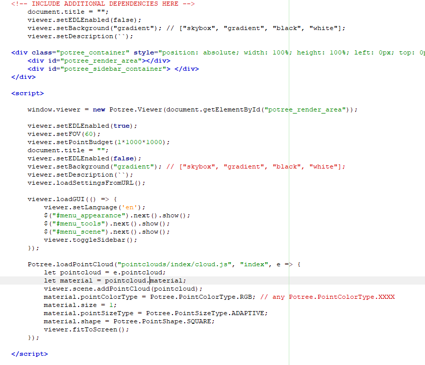converted point cloud using potreeconverter is not viewed in browser ...