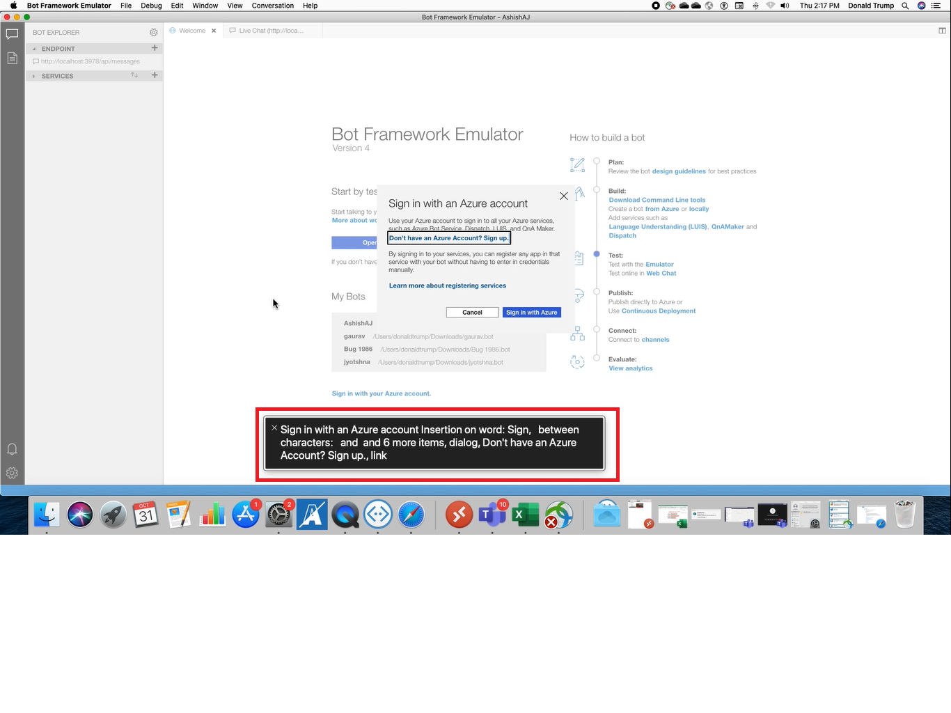 [MAS4.2.1] [Screen Reader-Services] When the user "Open any pop-up or dialog", voiceover is ...