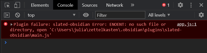 cannot load plugin · Issue #20 · tgrosinger/slated-obsidian · GitHub
