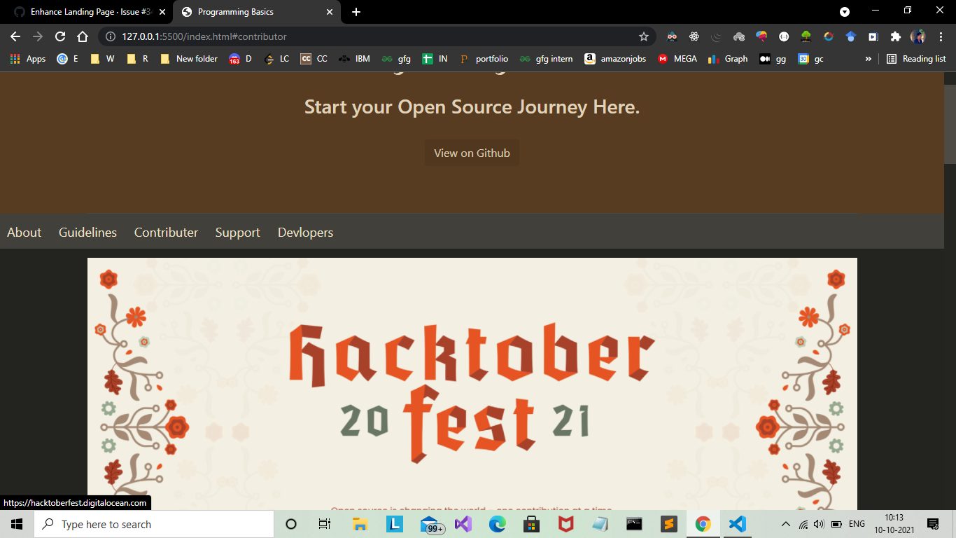 Enhance Landing Page · Issue #344 · Astrodevil/Programming-Basics · GitHub