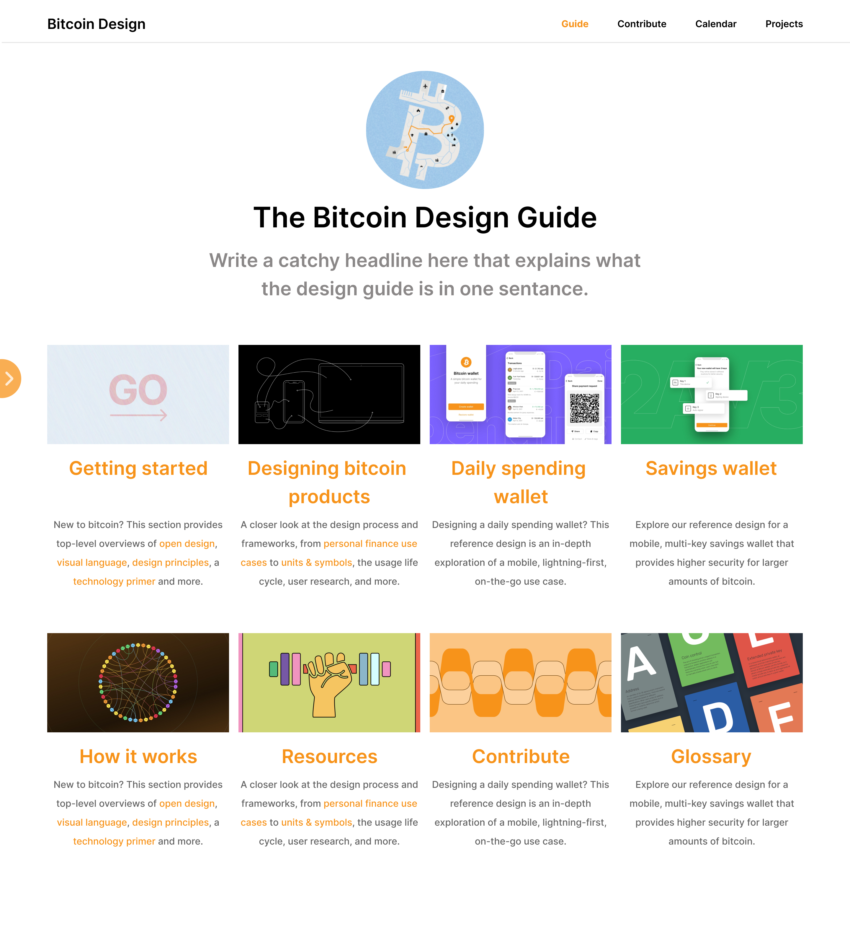 New Bitcoin Design Guide landing page · Issue #808 · BitcoinDesign/Guide · GitHub