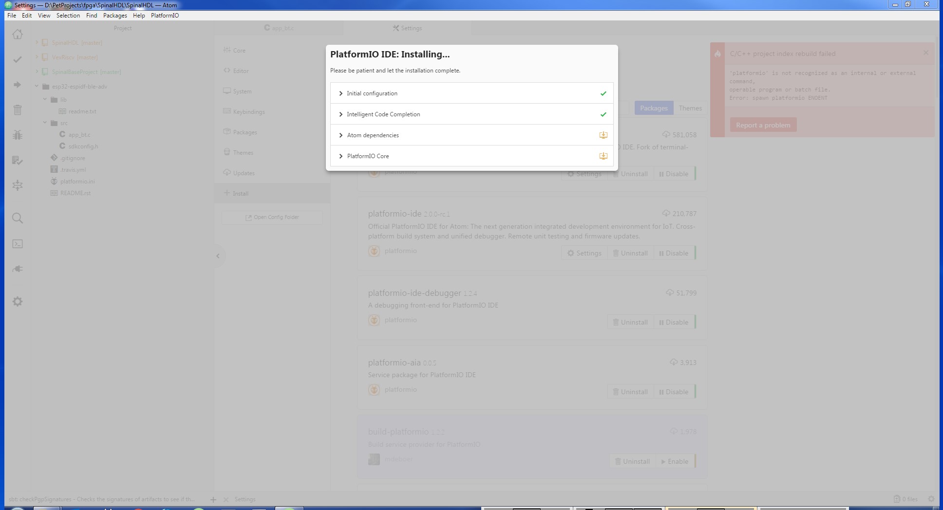 Hard Hang On Install Upgrade Of Platformio Core · Issue 1040 · Platformio Platformio Core · Github