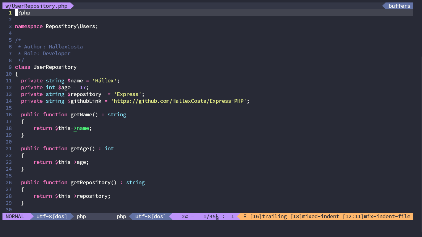 GitHub - HallexCosta/nvim: Neovim settings