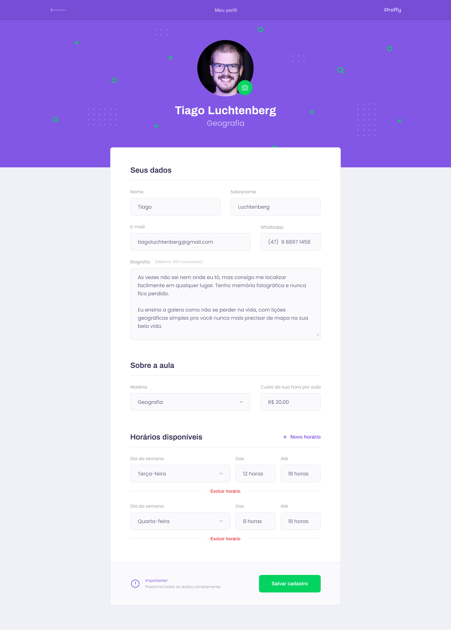 GitHub - HallexCosta/proffy: Projeto NLW #02 - Proffy