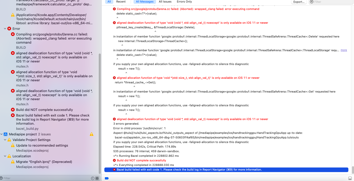 Error on XCODE build · Issue #2887 · google-ai-edge/mediapipe · GitHub