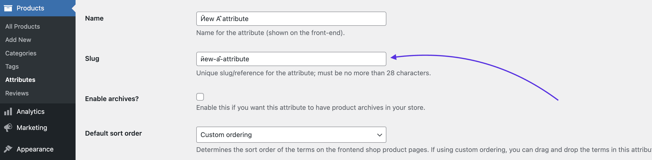 REST API returns attribute slug as name when slug contains Cyrillic letters · Issue #36138 ...
