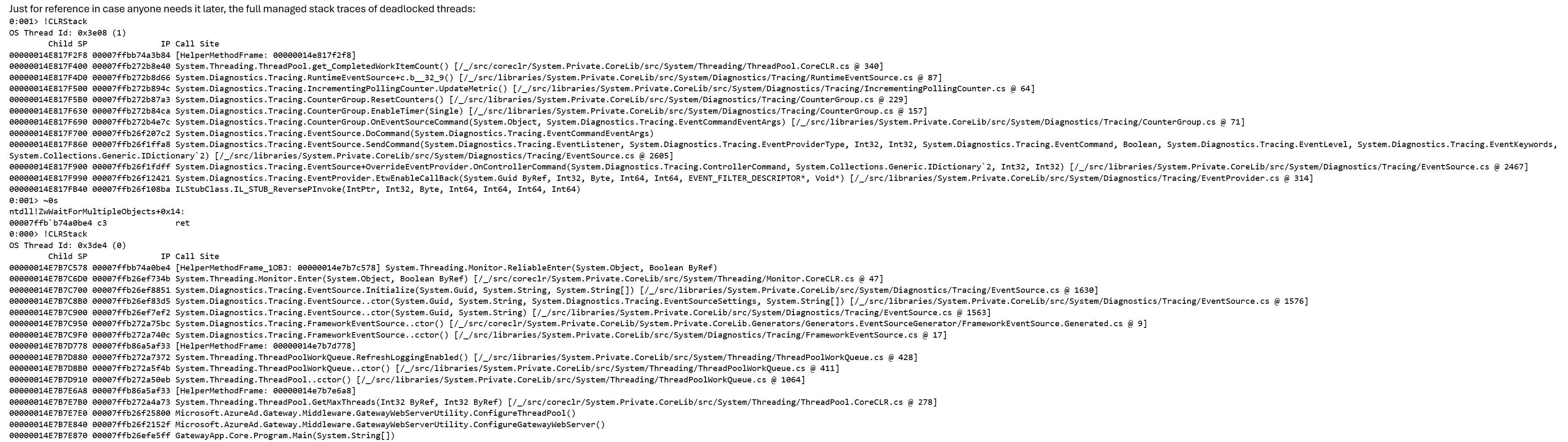 Deadlock In Threadpool Getmaxthreads During App Start · Issue 93175 · Dotnet Runtime · Github