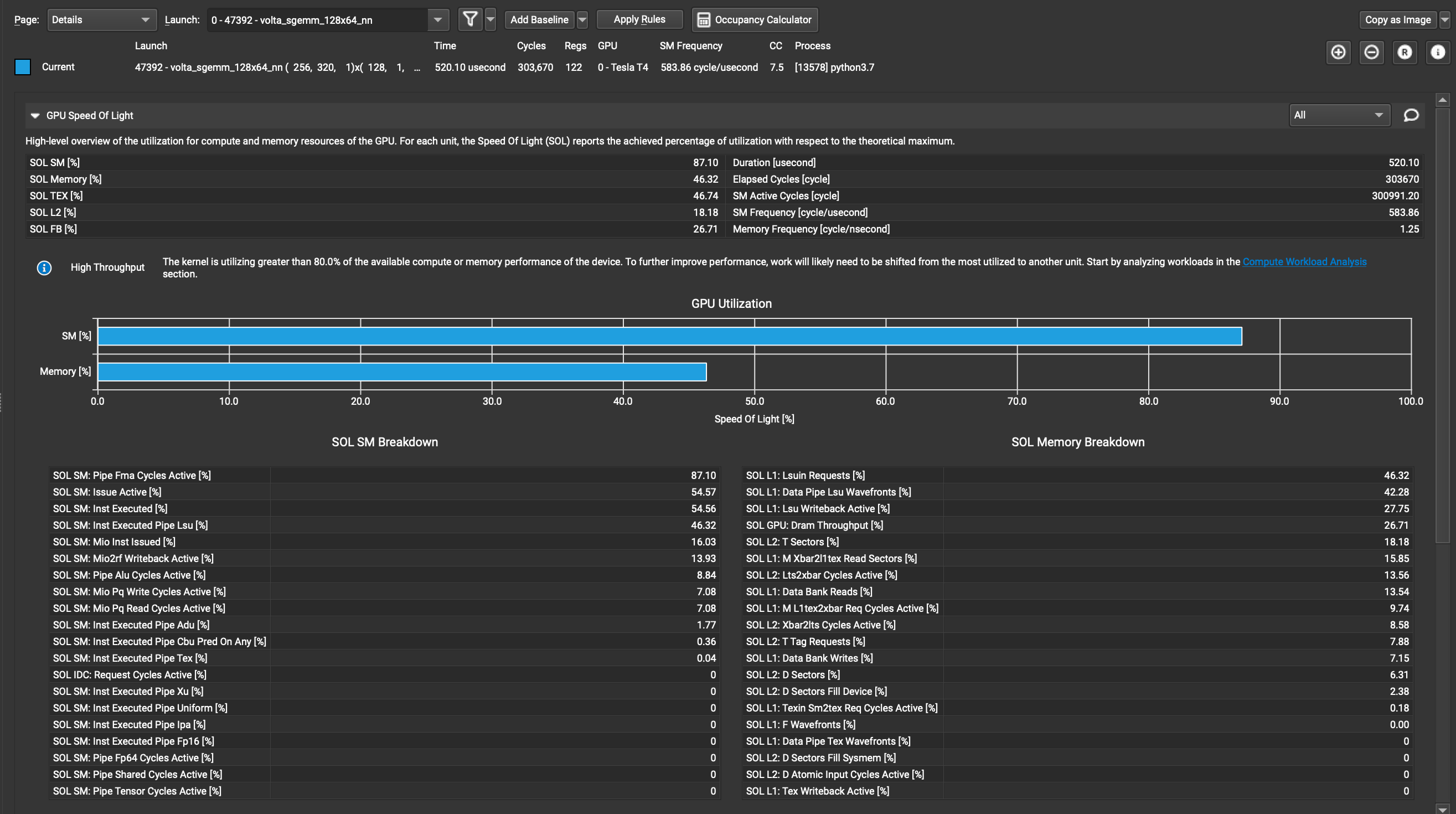 cutlass kernel uses too many shared memories, resulted in low SM occupancy and SM SOL% · Issue ...
