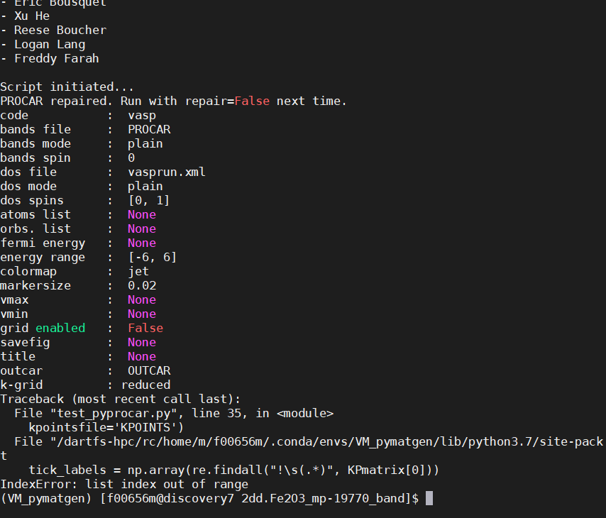 Bandsdosplot error · Issue #93 · romerogroup/pyprocar · GitHub
