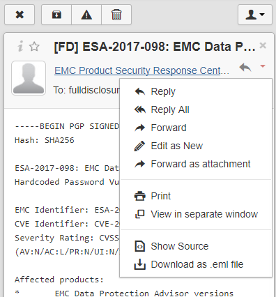 No 'More' menu in mobile version. · Issue #1500 · RainLoop/rainloop-webmail · GitHub
