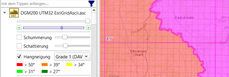 Visual horizontal and vertical stripes with DEM data · Issue #621 · Maproom/qmapshack · GitHub