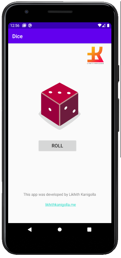 GitHub - Likhithlpu/Dice-Roller: The basic app made using flutter. It's ...