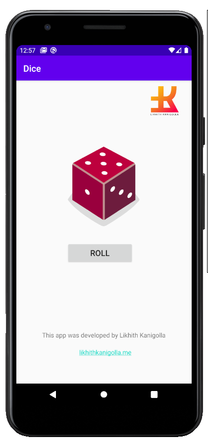 GitHub - Likhithlpu/Dice-Roller: The basic app made using flutter. It's ...