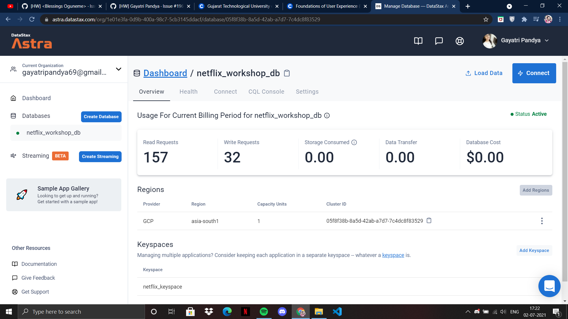 [HW] Gayatri Pandya · Issue #196 · datastaxdevs/workshop-graphql ...