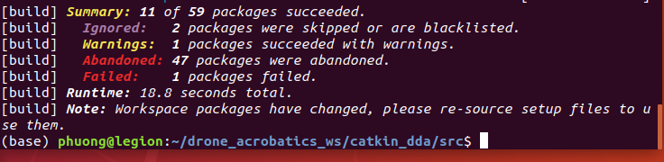 Problem with catkin build · Issue #8 · uzh-rpg/deep_drone_acrobatics · GitHub