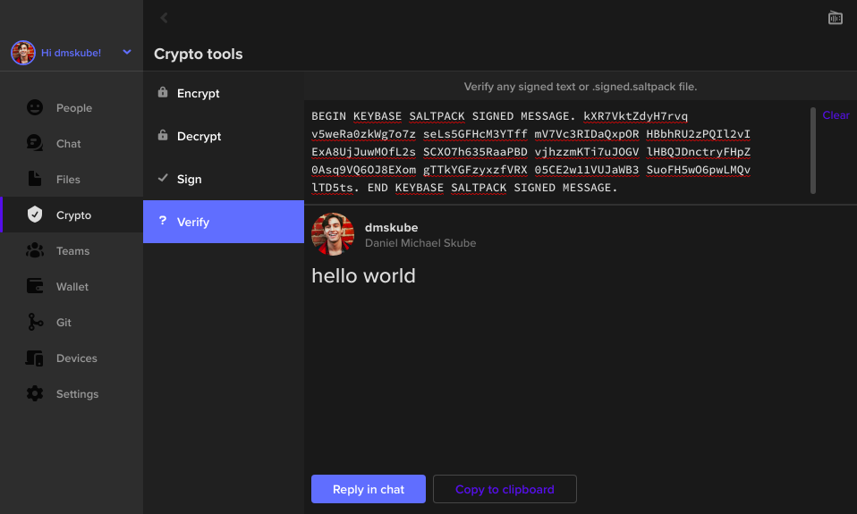 Saltpack not accepted in keybase.io/verify · Issue #3884 · keybase/keybase-issues · GitHub