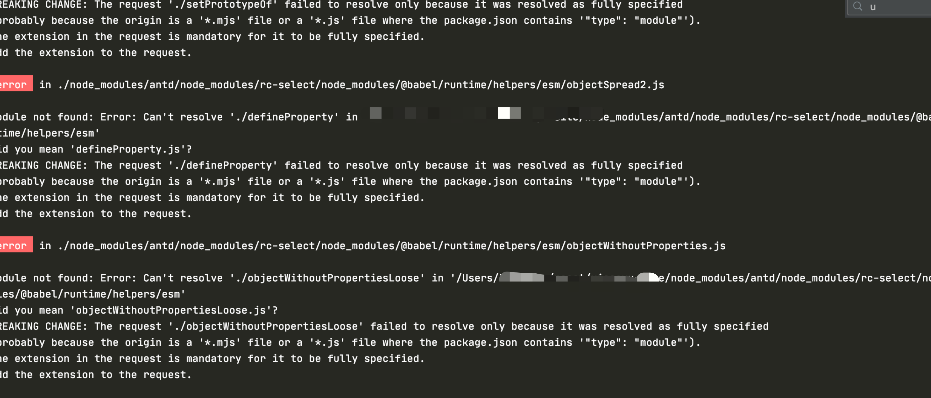 升级到umi3.4开启webpack5 项目就挂了 请问需要怎么配置呢 · Issue #6238 · umijs/umi · GitHub