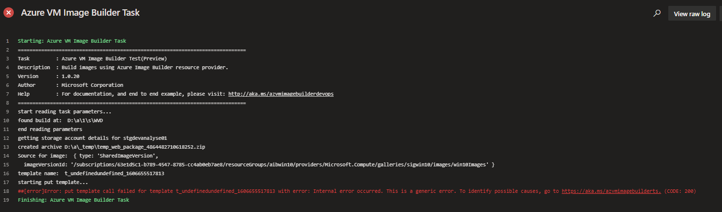 unable to build an image - Azure VM Image Builder Task · Issue #86 · danielsollondon ...