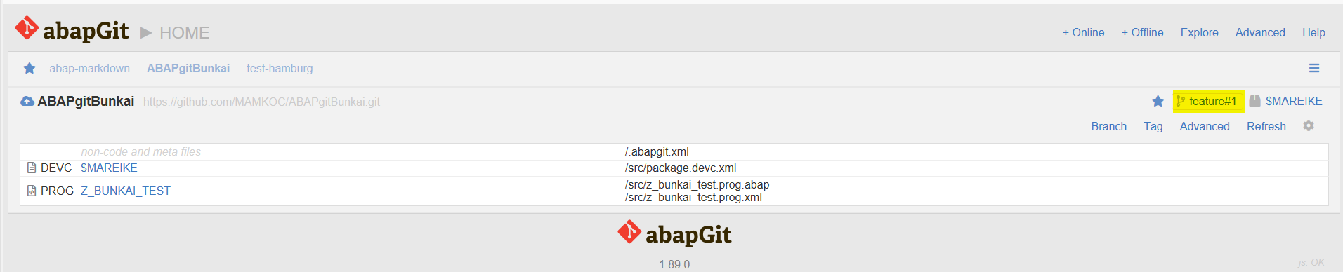 Hash in new branch --> no overview · Issue #2917 · abapGit/abapGit · GitHub