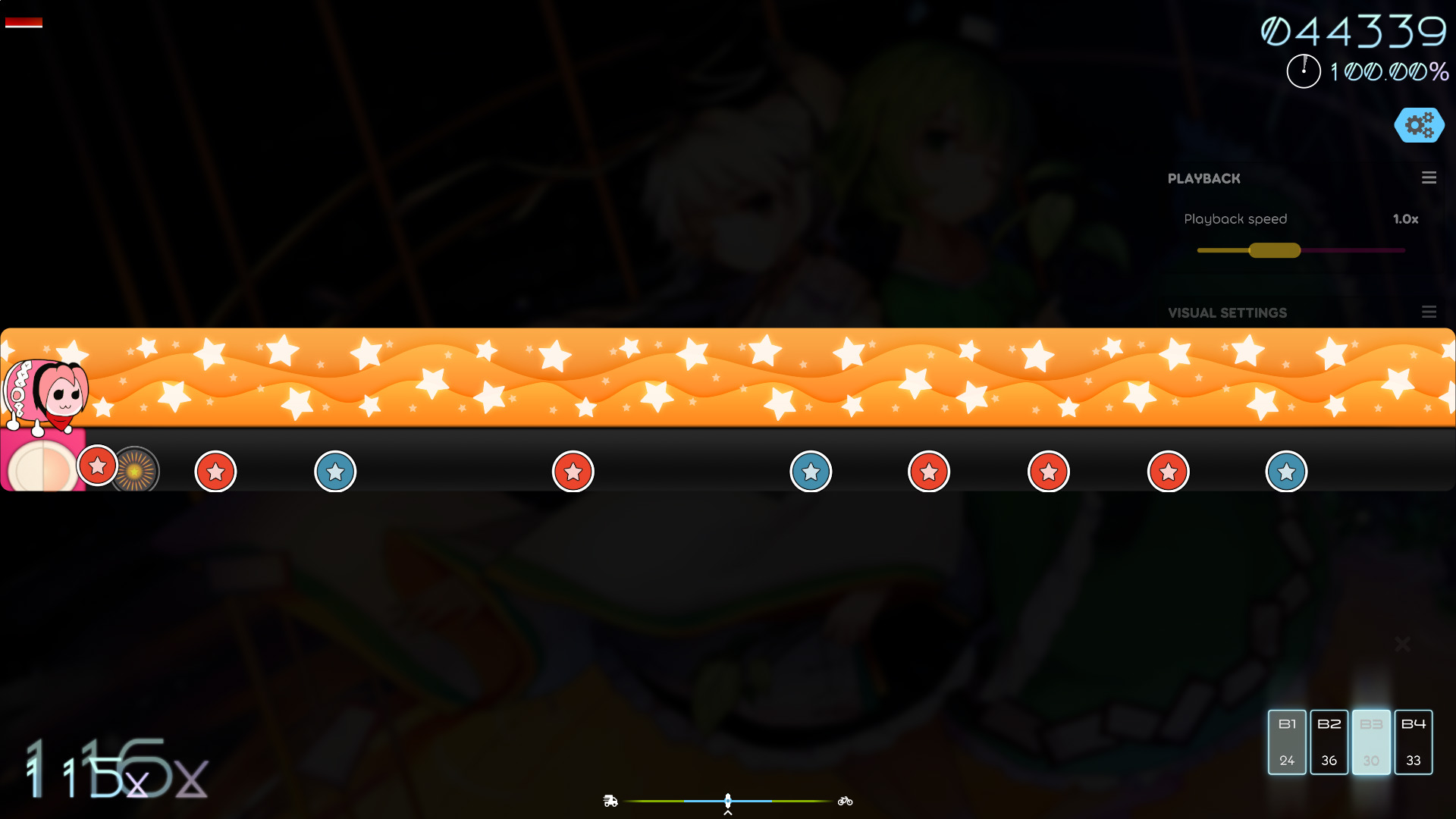 Cut-off approach circles at edge of screen when screen scaling · ppy ...