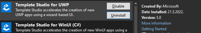 Cannot create C# UWP project · Issue #4511 · microsoft/TemplateStudio ...
