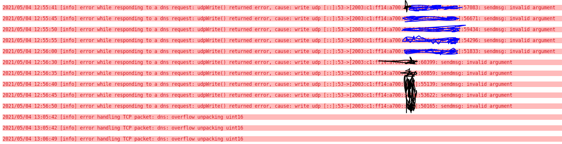 v0.106.1 udpWrite returned error + overflow unpacking uint16 -> IPv6 · Issue #3071 · AdguardTeam ...