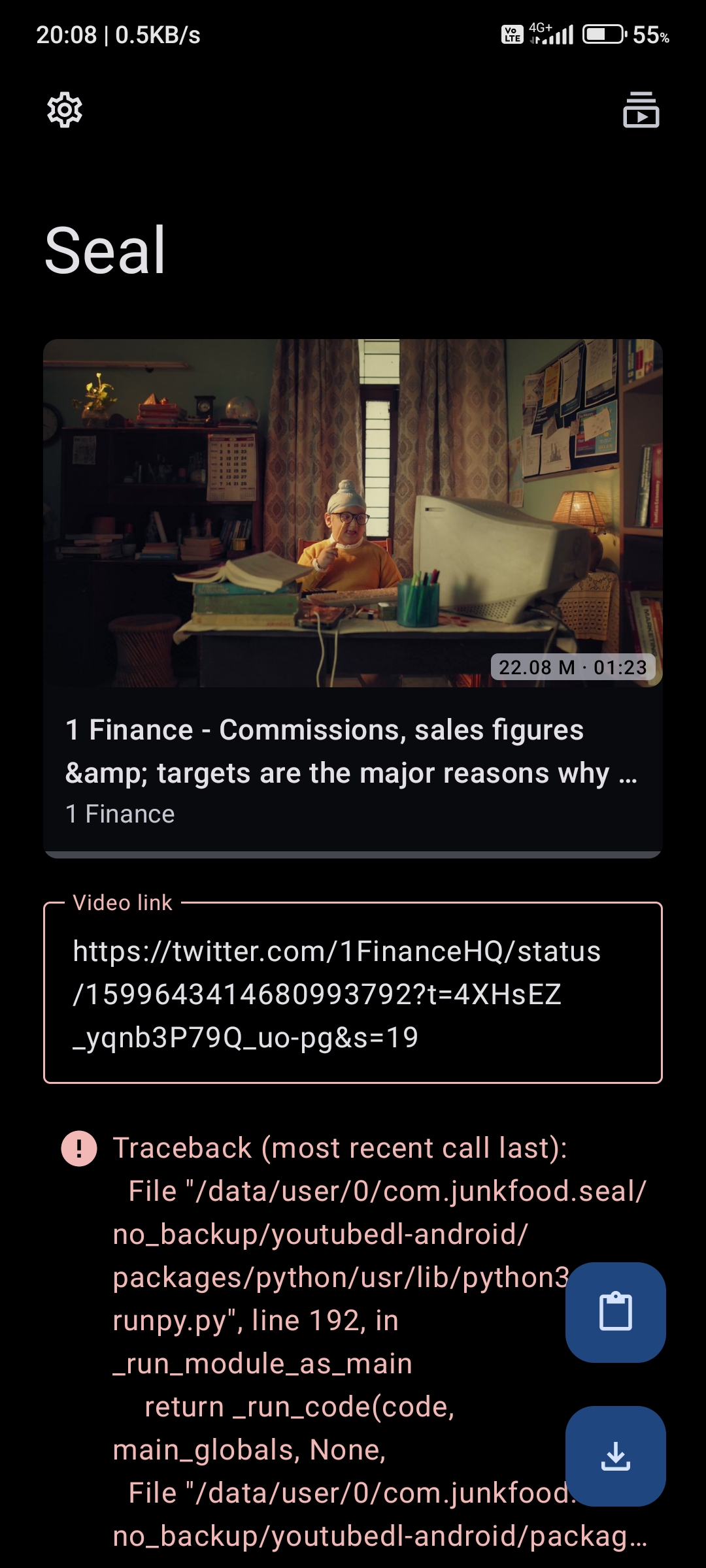 Bug · Issue #393 · JunkFood02/Seal · GitHub