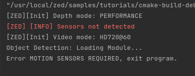 Issue with tutorial 4: "Error CAMERA MOTION SENSORS NOT DETECTED, exit program." · Issue #414 ...