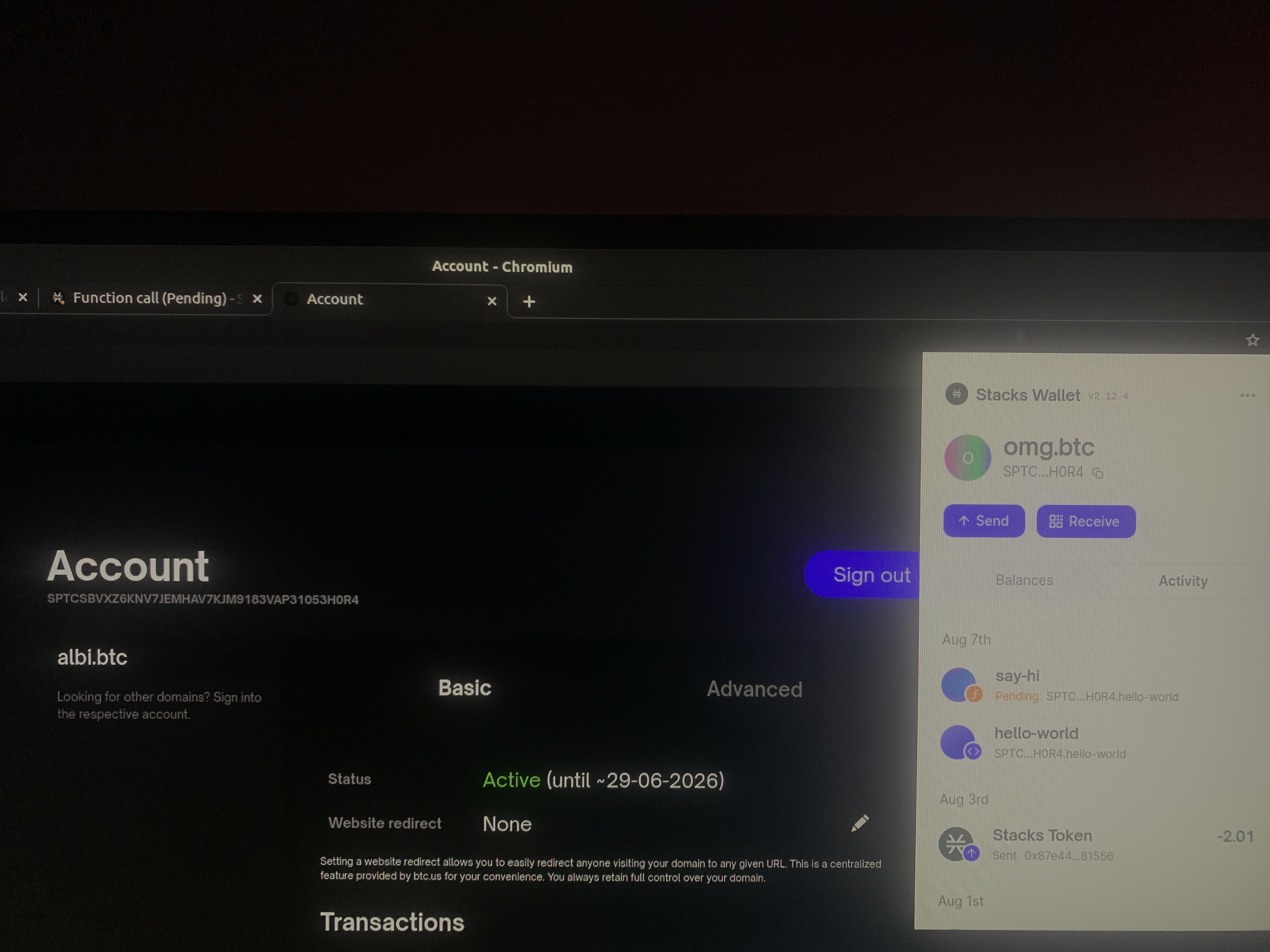 Prevent display of username transferred to other address · Issue #1551 · leather-io/extension ...