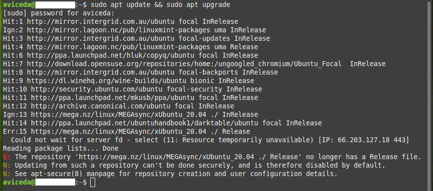 Problems with Mega repository · Issue #576 · meganz/MEGAcmd · GitHub