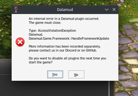 Crashes when sending a report (Linux) · Issue #1049 · goatcorp/Dalamud · GitHub