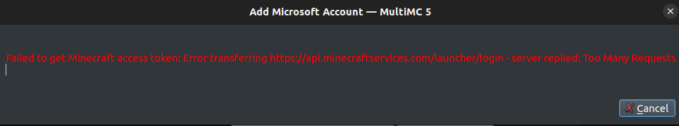 Service unavailable when logging in to microsoft. · Issue #4968 · MultiMC/Launcher · GitHub